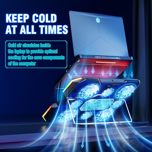 Cooling Pad for Gaming Laptop with Thermoelectric Cooler,8 Fans Powerful Laptop Cooler (Thermoelectric Cooler and 8 Fans)