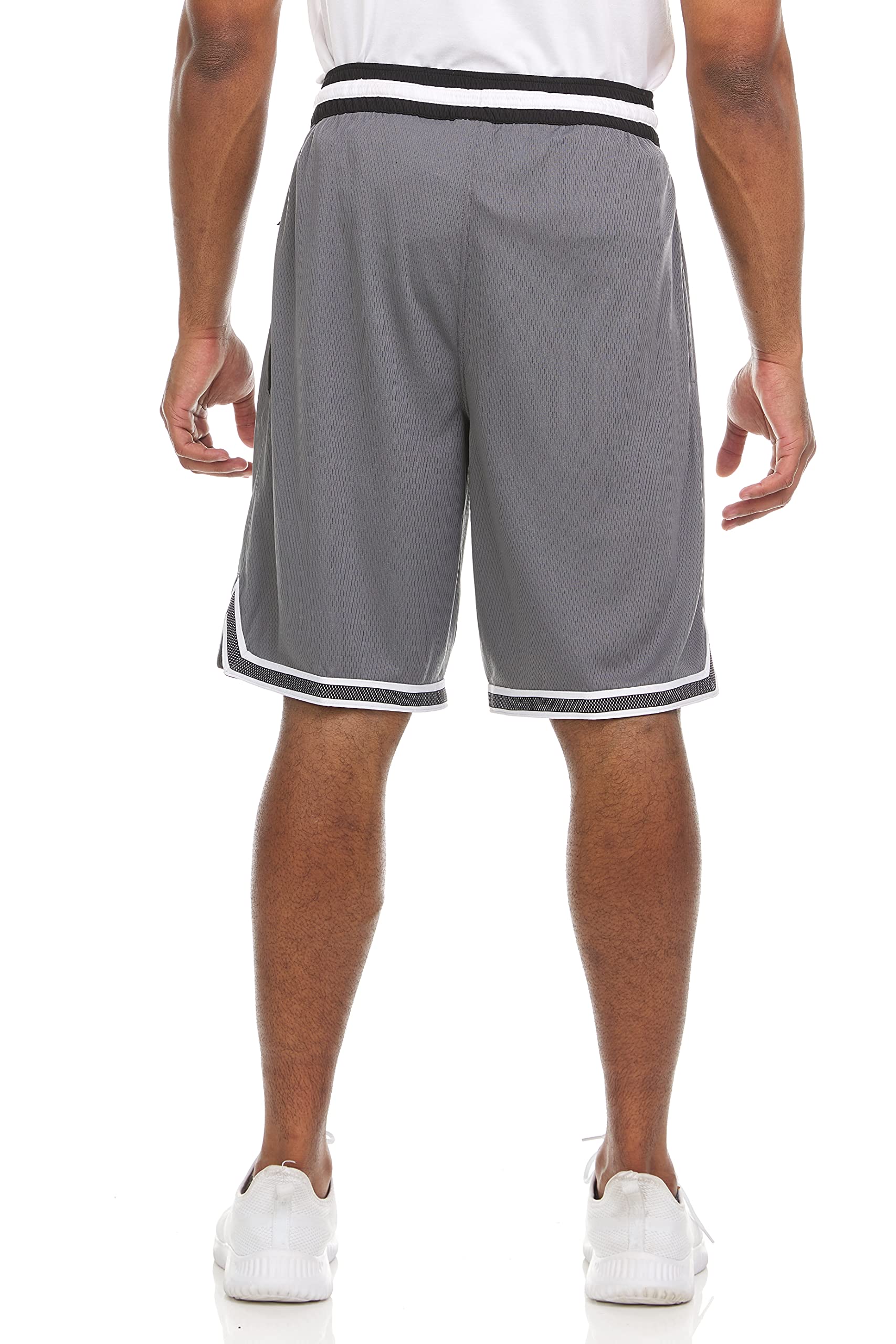 Spalding Mens Future Performance Basketball Short, Concrete, M