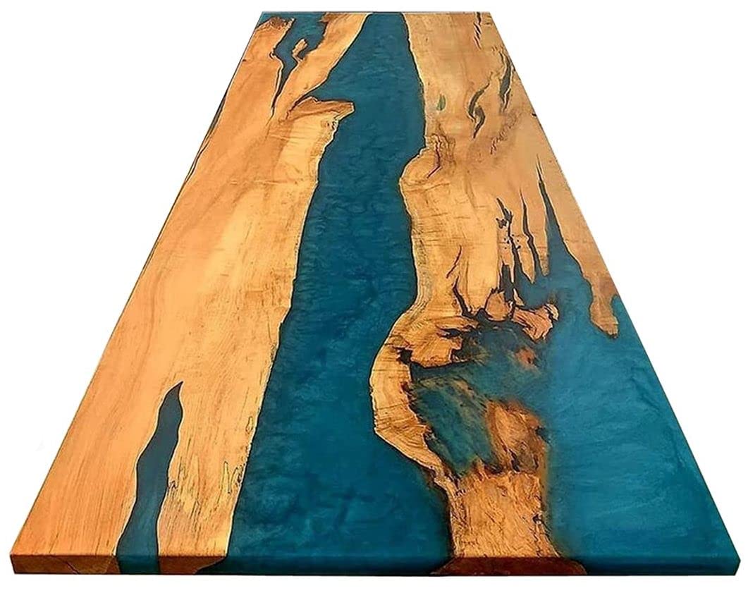 Epoxy Table, Live Edge Wooden Table, Natural Wood,Dining Table, Natural Epoxy Table, Resin Table, Epoxy Resin River Table