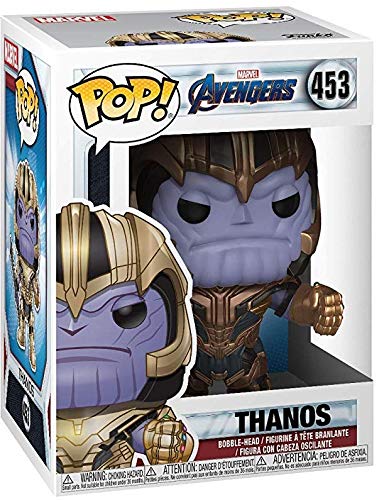 POP Marvel: Avengers Endgame - Thanos Funko Pop! Vinyl Figure (Bundled with Compatible Pop Box Protector Case), Multicolor, 3.75 inches
