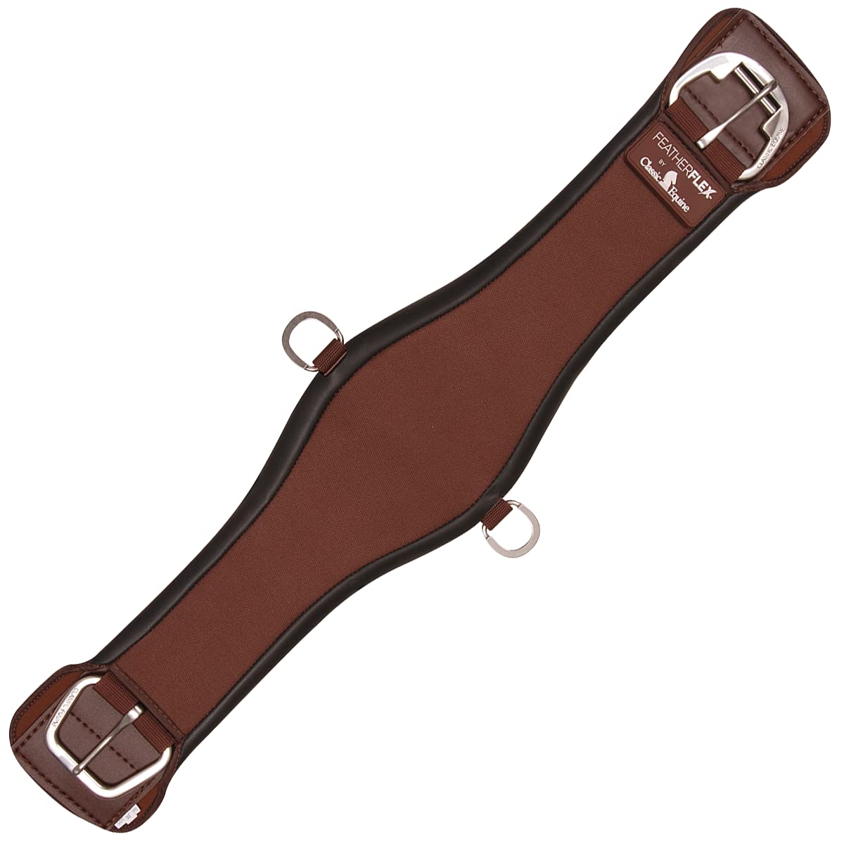 Classic Equine Featherflex Roper Cinch, Brown, 28-inch