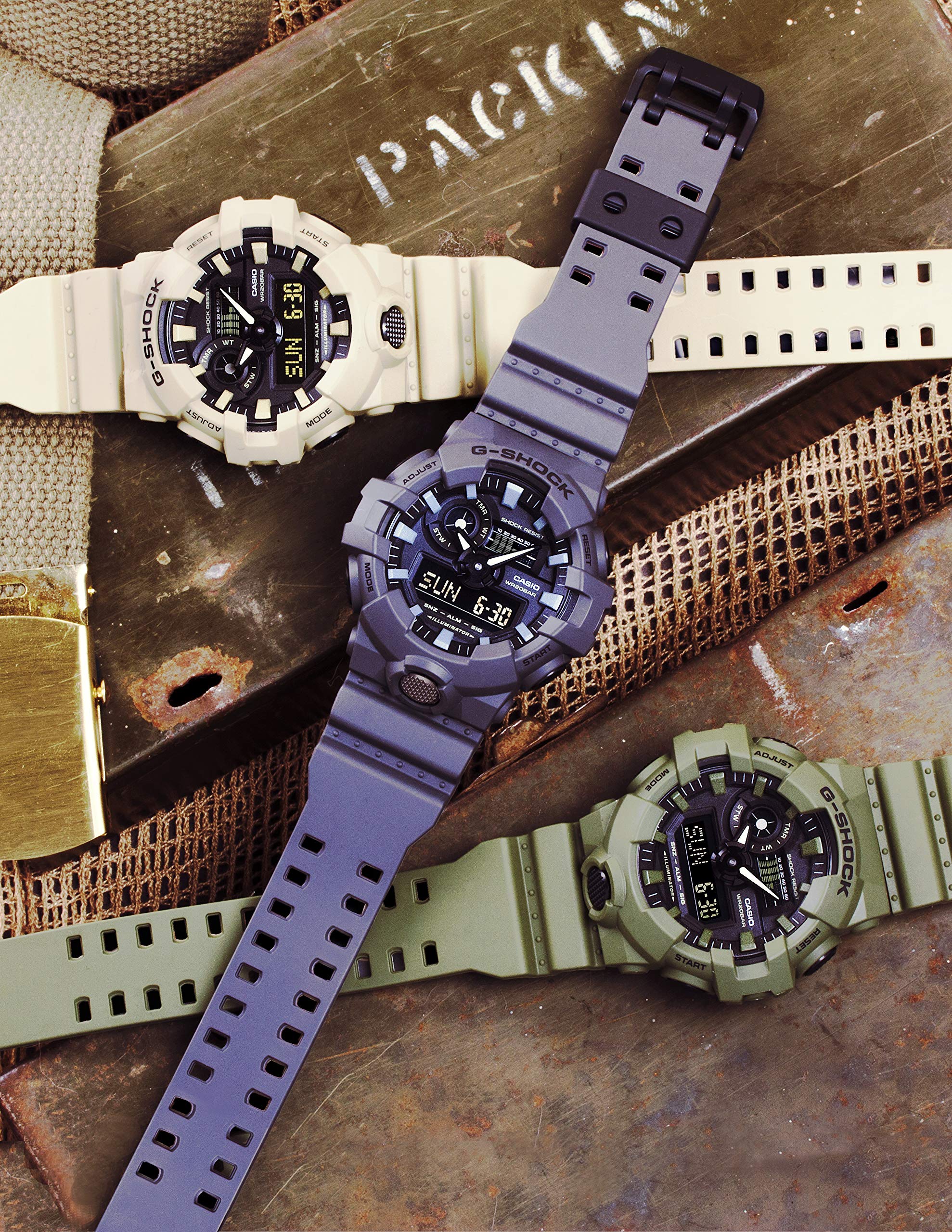 Casio Men's XL Series G-Shock Quartz 200M WR Shock Resistant Resin Color: Matte Grey (Model GA-700UC-8ACR)