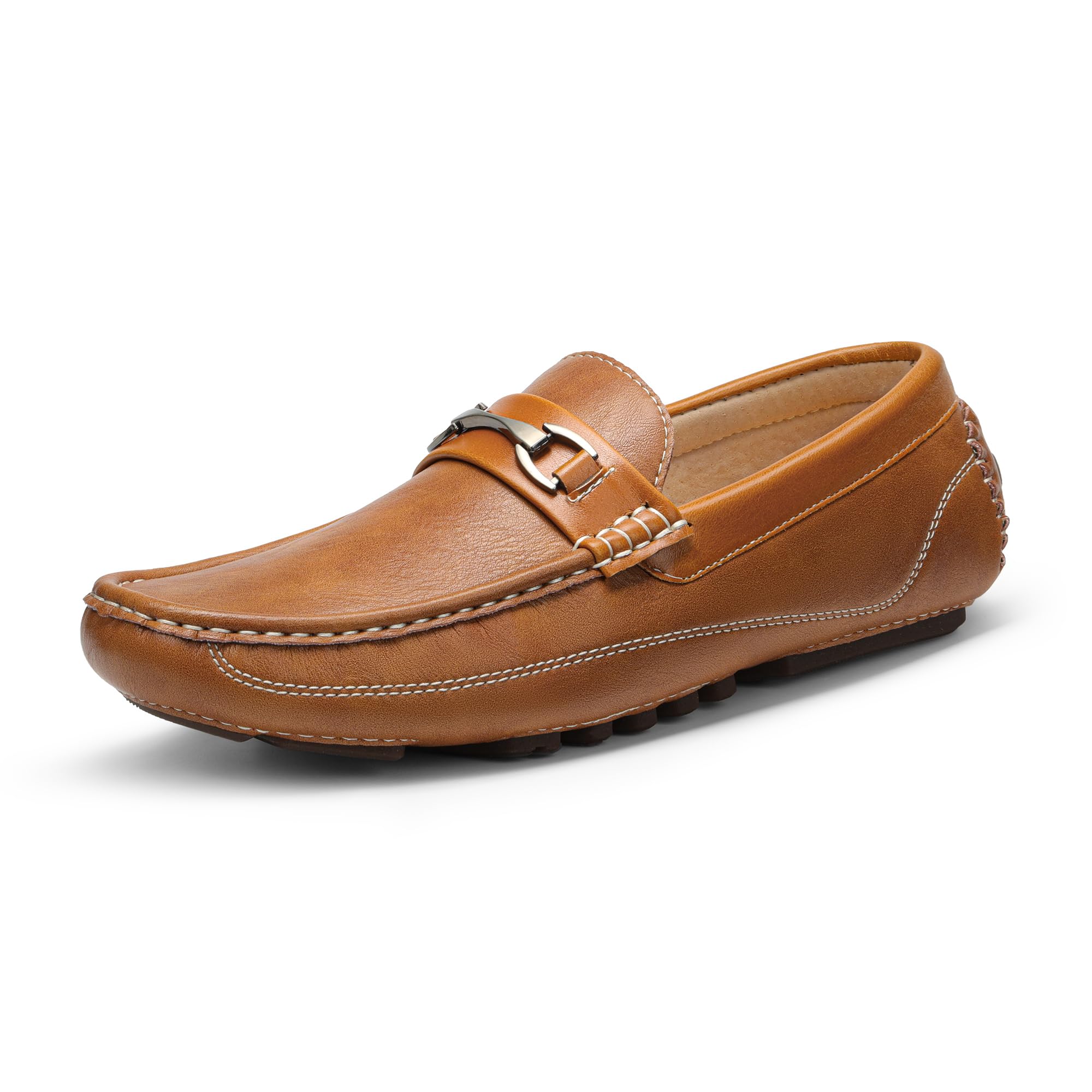 Bruno Marc Men's Tan Driving Moccasins Penny Loafers Slip on Loafer Shoes Size 15 BM-Pepe-3