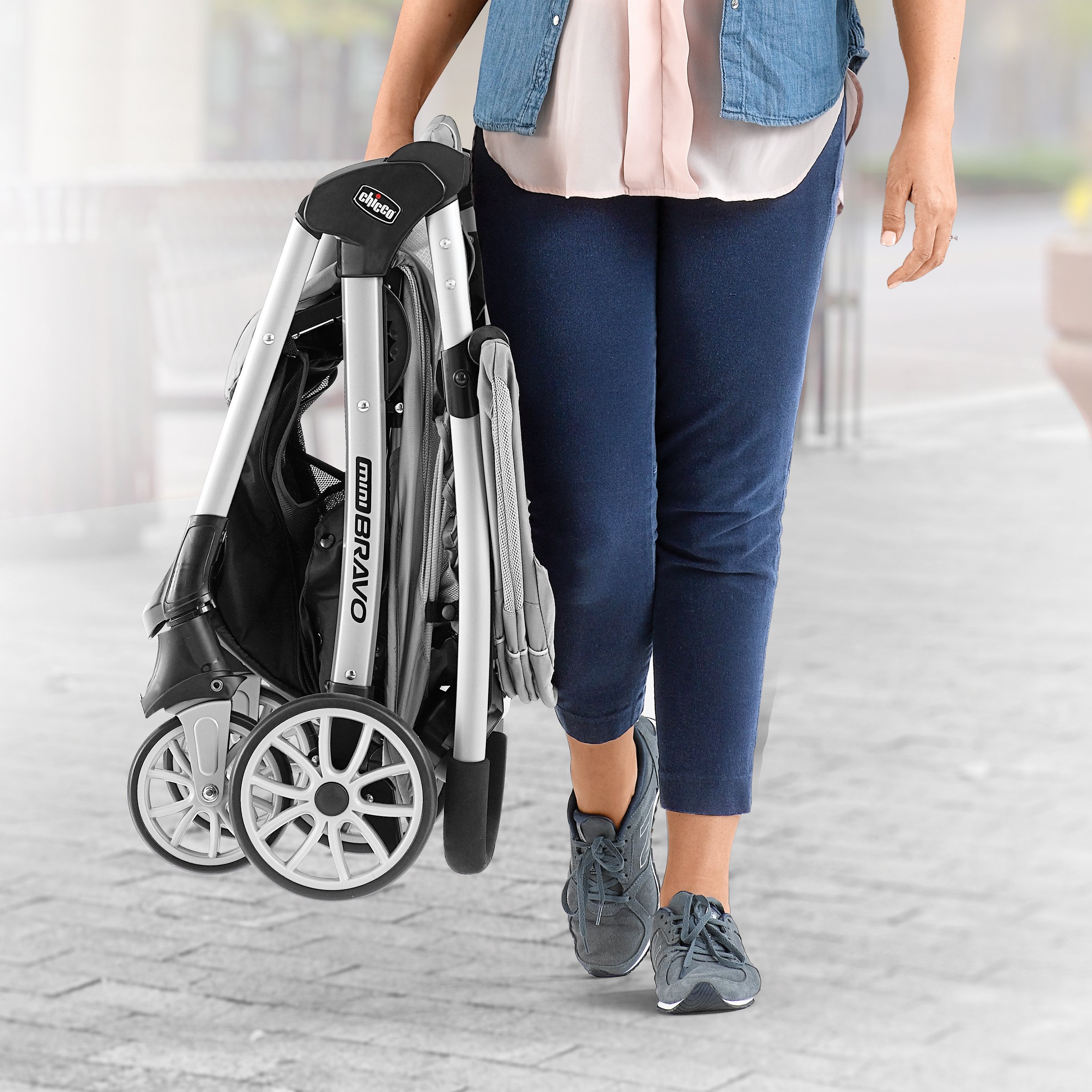 Chicco Mini Bravo Lightweight Stroller - Chili, Red