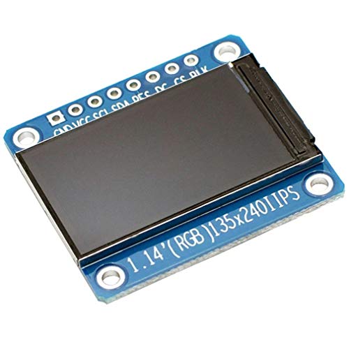 Cupsofu 1.14 Inch TFT Display IPS LCD Display Module ST7789 135X240 SPI Full Color 8Pin High Definition Screen,PCB Backplane