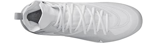 Nike Alpha Huarache 8 Elite CW4440-110 White/Pure Platinum/Wolf Grey Men's Lacrosse Cleats 7 US