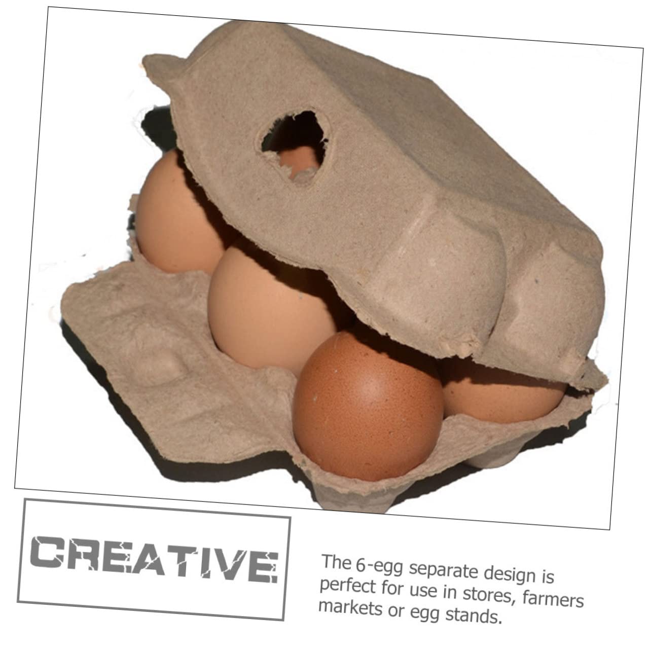 Egg Container 20pcs Box Egg Carton Eggs Pulp Packing Box Egg Tray