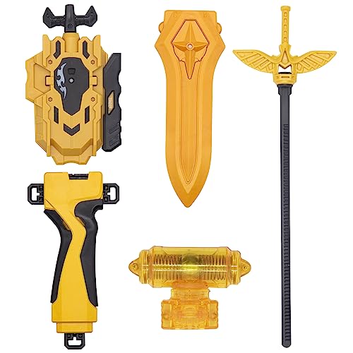 OBEST Bey Battling Top Burst 12 New Gyros Top with 2 Launcher, Arena Toy, Gyro Pocket Box Pro (Gold)
