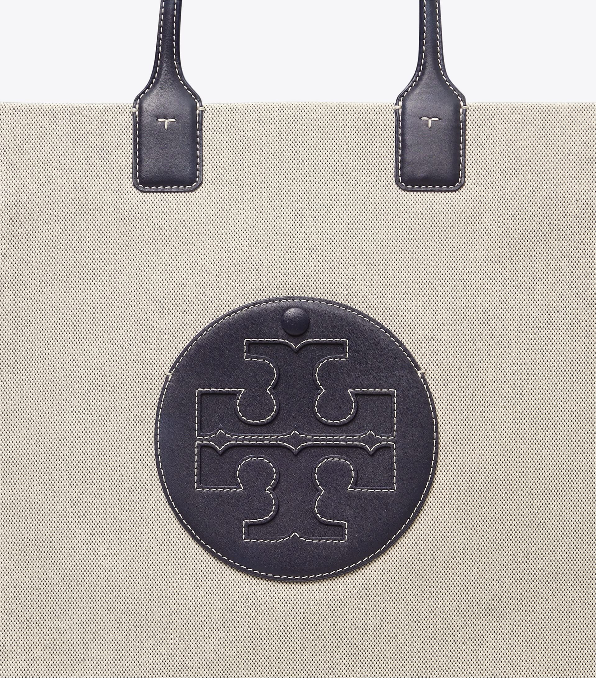 Tory Burch Women's Ella Canvas NS Tall Tote Handbag
