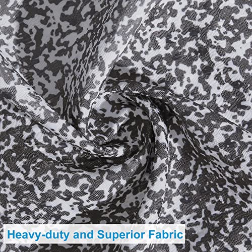 OLANLY Waffle Shower Curtain 72x72 Inches, Heavyweight Fabric, Machine Washable, Waterproof, Hotel Luxury Spa, Simple Modern Grey Shower Curtains for Bathroom, Guest Bath, Stalls and Tubs