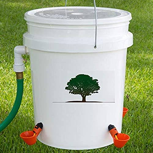 erduoduo 24 Packs Poultry Drinking Watering Cups for Chicken/Quail Water Cups Drinker Automatic Farm