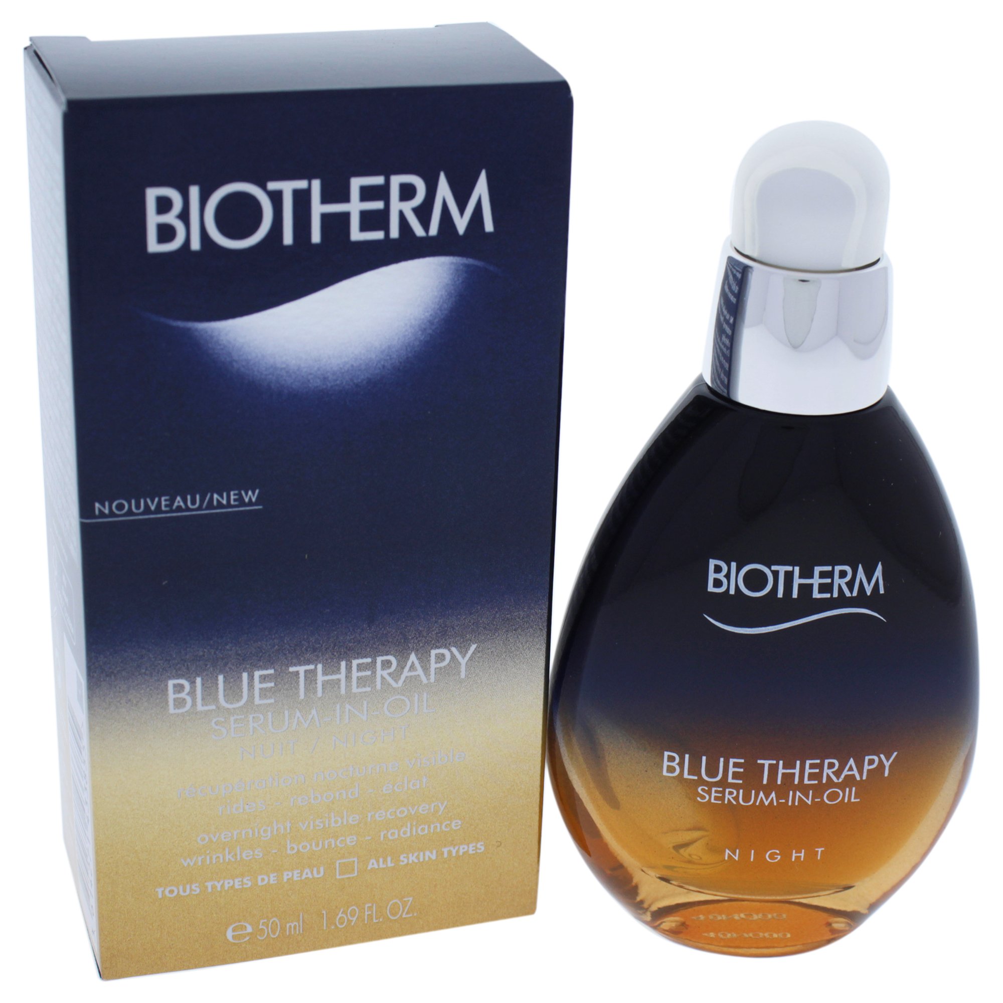 Biotherm Blue Therapy Serum-in-oil Night for Women, 1.69 Ounce