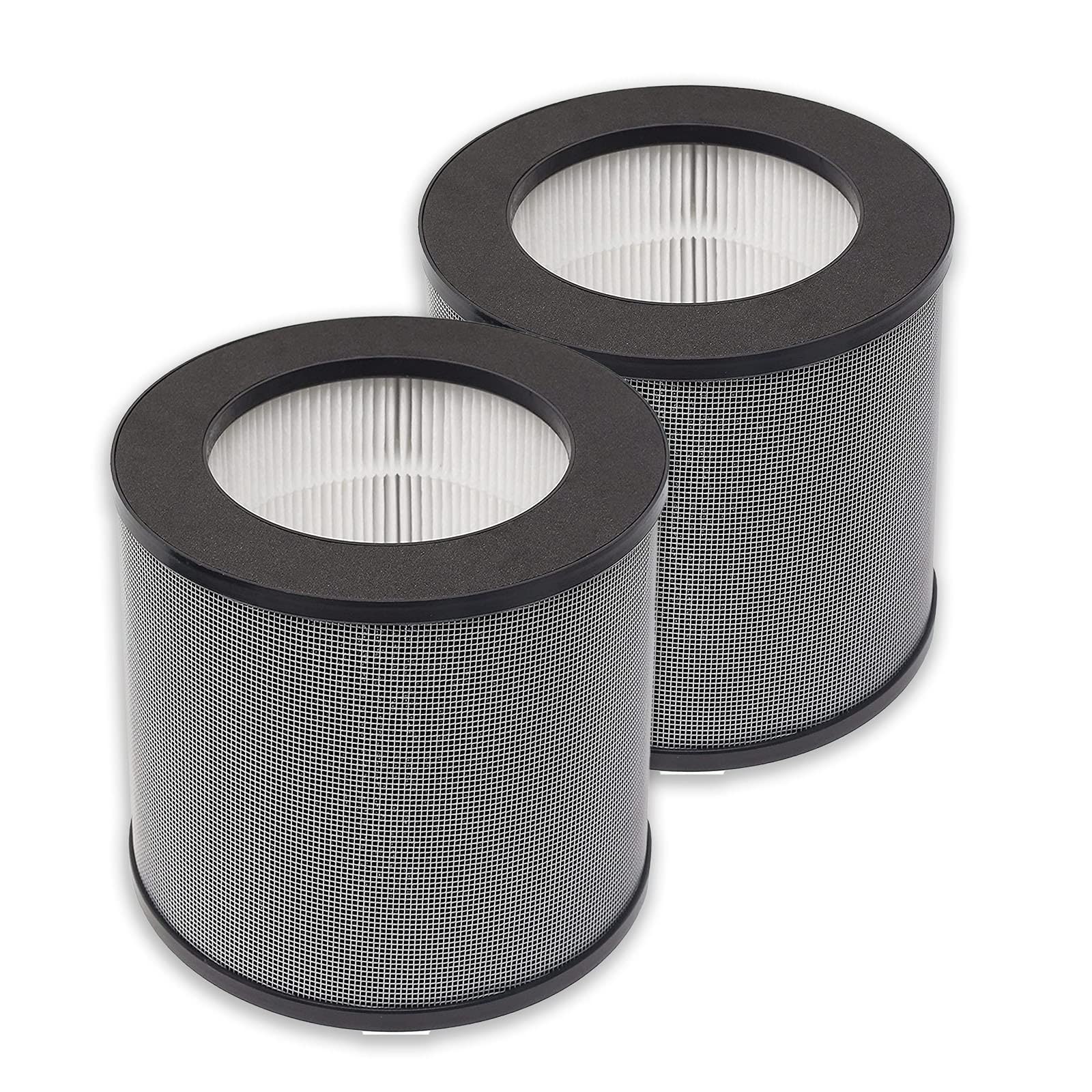 PUREBURG TT-AP006 True HEPA Replacement Filter Compatible with TaoTronics TT-AP006 Air Purifier,H13 3-Stage Filtration Activated Carbon Air Clean Dust VOCs Odor PM2.5,2-Pack