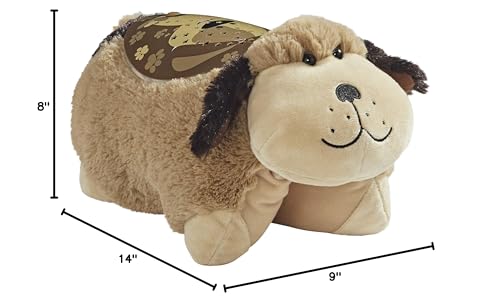 Pillow Pets Signature Snuggly Puppy Sleeptime Lite, 1 Count (Pack of 1), Brown