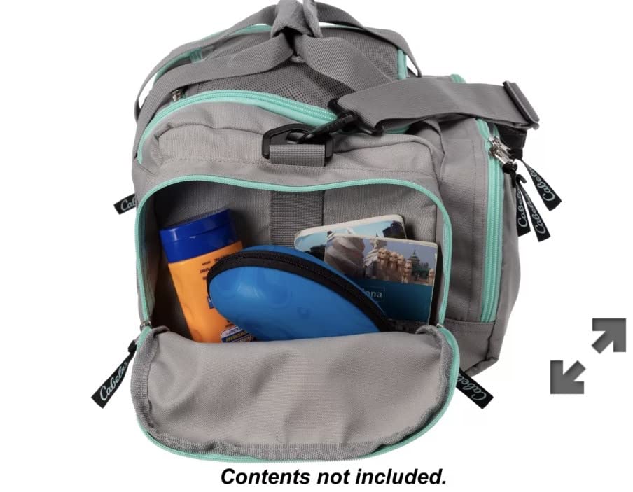 Cabelas Hunting Fishing Weather Resistant Catch-All Gear Bag Duffel, Ghost Gray