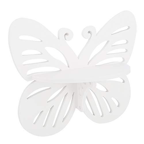 Floating Shelves Wall Mounted Shelf Butterfly Shape for Bedroom Bathroom Living Room Kitchen Home Office Laundry Room, 13 x 4.72 x 10.63in