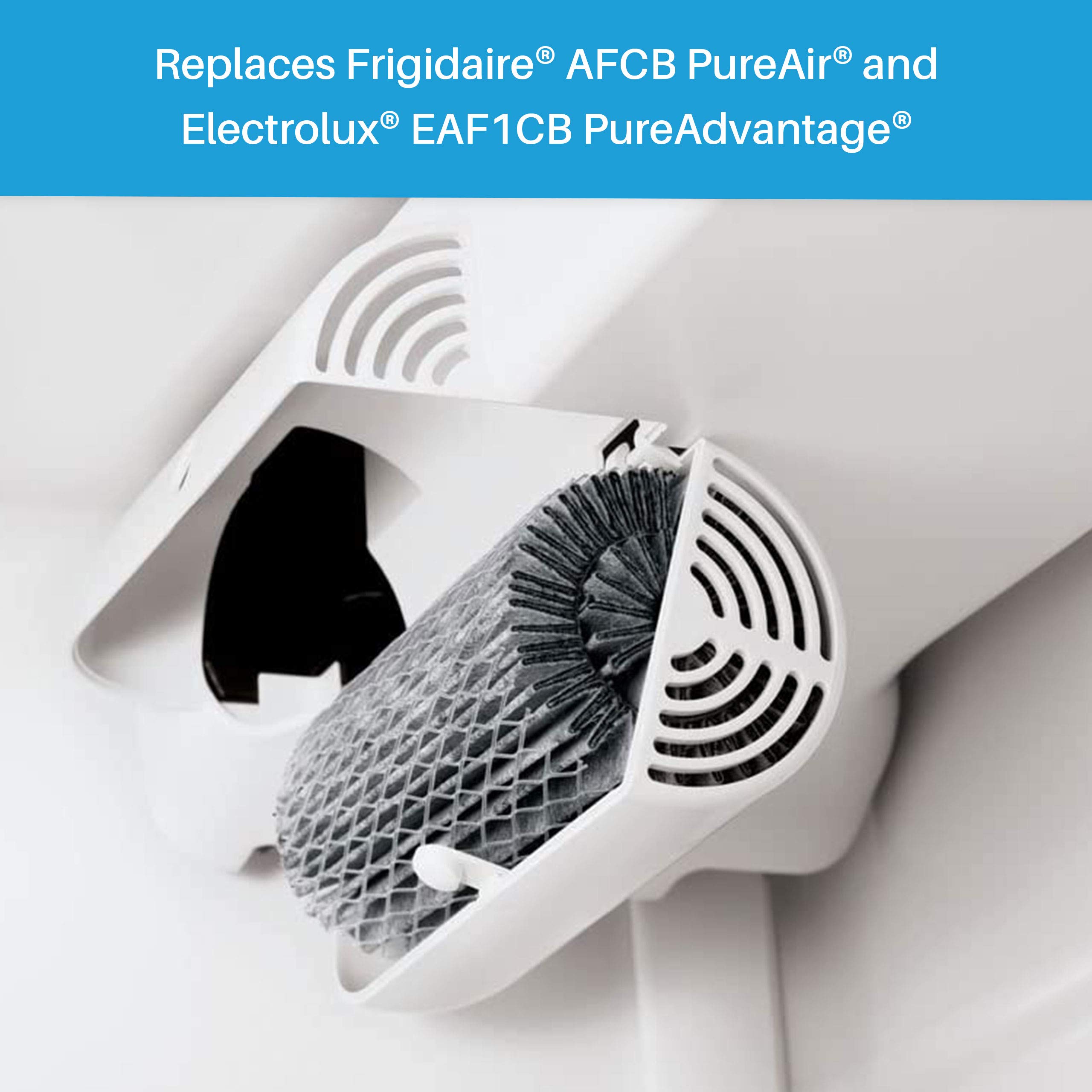 SpiroPure SP-EXAIR Refrigerator Fresh Air Filter Replacement for EAF1CB, AFCB, 9917, 46-9917, 241504902, 241575002, 241504901 (6 Pack)