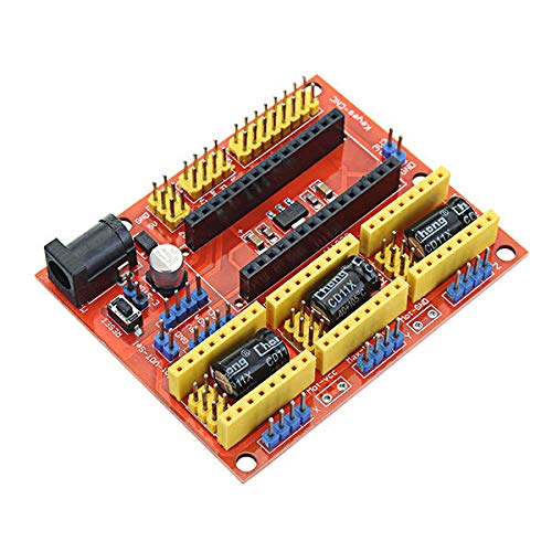 DRNKS CNC Shield V4+ with Nano 3.0 A4988 Stepper Motor Driver Board - Products That Work with Official Boards DIY Electronic Module