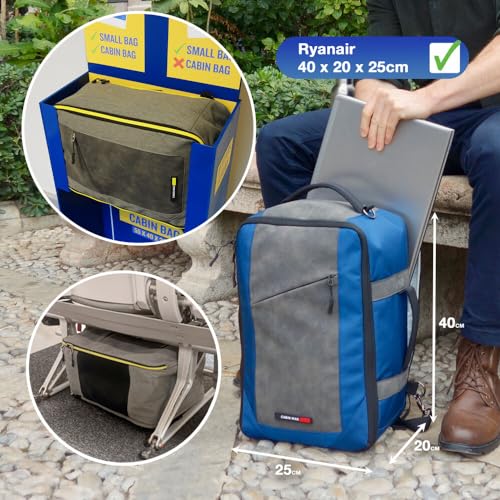 Cabin Max Mini Backpack Usable as Underseat Carry on Luggage and Laptop Backpack