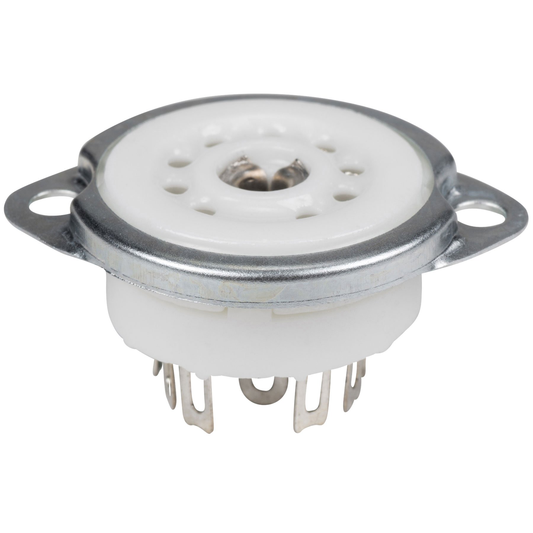 PARTS EXPRESS 9-Pin Vacuum Tube Socket Ceramic with Bracket for EL84 6CA4