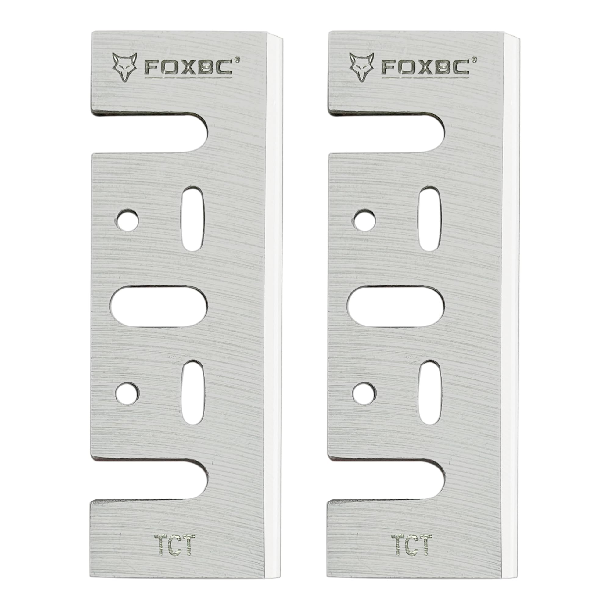 FOXBC 3-1/4 Inch Tungsten‑Carbide Planer Blades Replacement for Makita, DeWalt, Bosch, Ryobi and Most Hand-Held Planer - 2 Sets