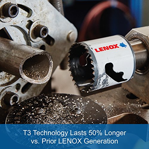 LENOX Tools Hole Saw, Bi-Metal, Speed Slot, Arbored, 2-1/8-Inch (1772951)