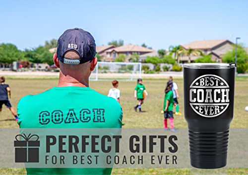 Onebttl Coach Gifts, Funny Gift Idea for Appreciation, Christmas, Birthday, 30oz Stainless Steel Insulated Travel Mug - Best Coach Ever
