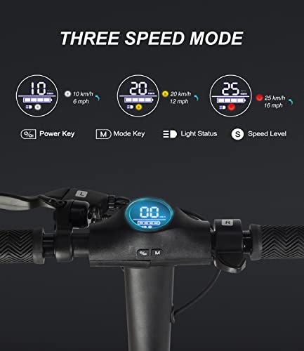 LEQISMART Electric Scooter Adults, 350W Motor & 15.5MPH, 8.5" Pneumatic Tires, 12-17 Miles Range E with 270Wh Battery, Foldable Commuting for Adults