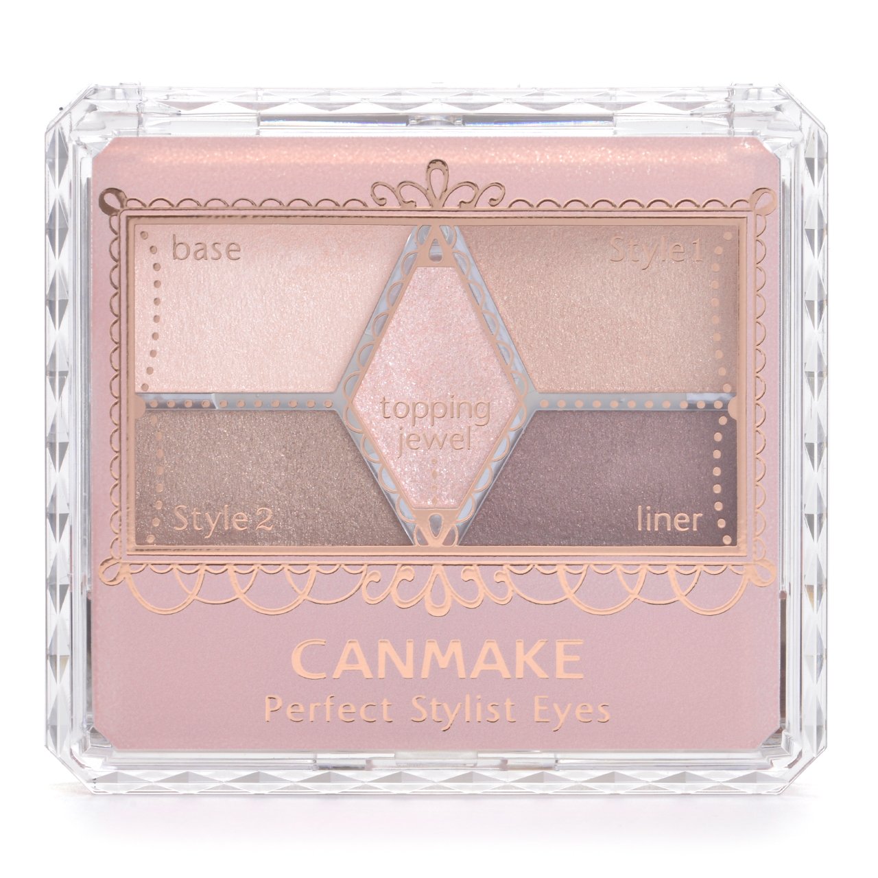 CANMAKE Perfect Stylist Eyes, 5-Color Eyeshadow Palette, Old Package 0.11 oz (3.3 g) (11 Rose beige)