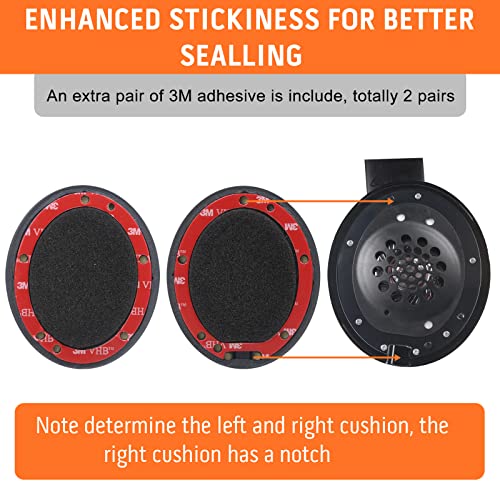 GVOEARS Replacement Ear Pads for Beats Studio 3, Ear Cushions for Beats Studio 2&Studio 3 Wired & Wireless Not Fit Beats Solo On-Ear Headphone with Stronger 3M Adhesive Tape Thicker Memory Foam(Grey)