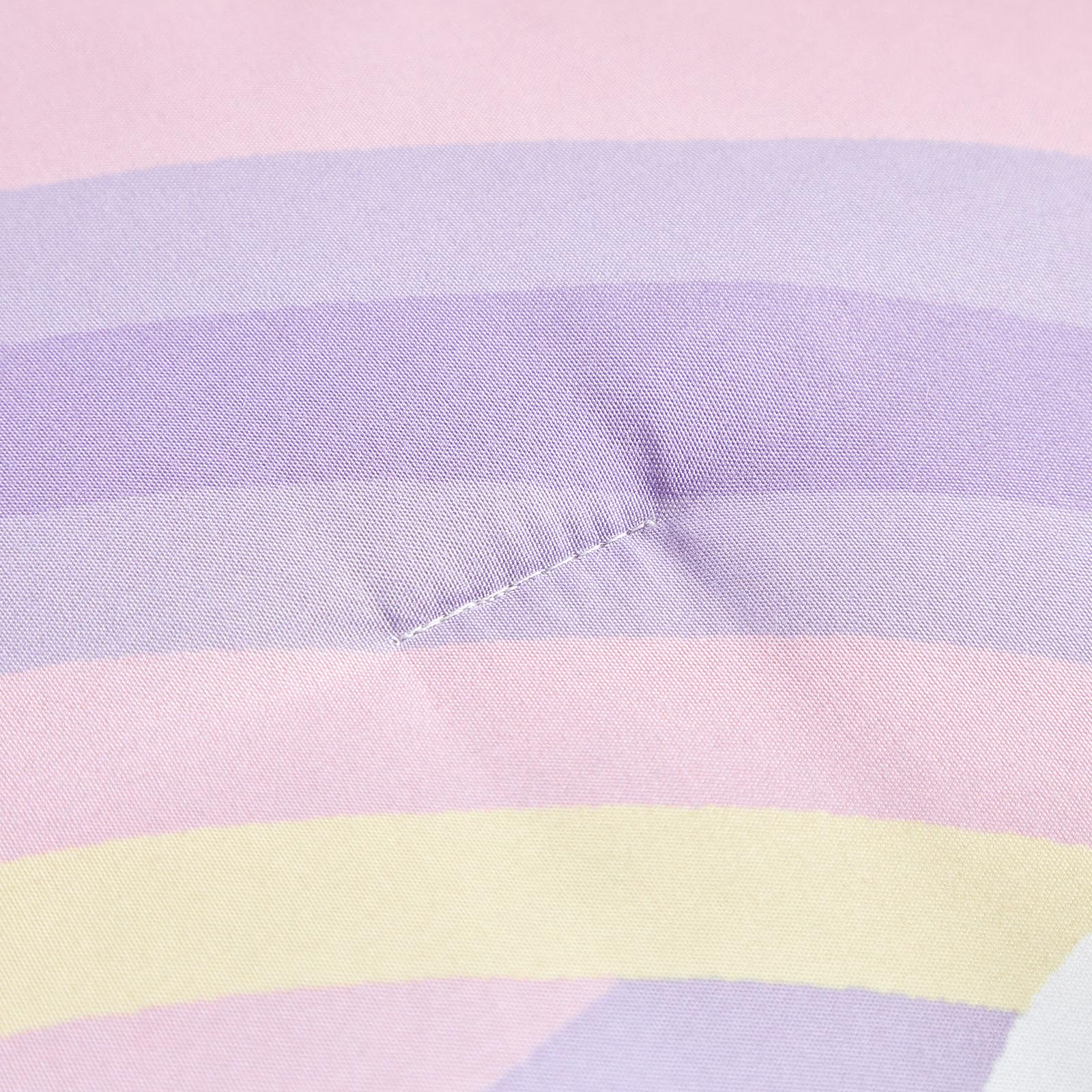 Girls Bed in a Bag Full Size Purple Unicorn Comforter Set with Rainbow Star - Soft Microfiber 7 Pcs Bedding Set (1 Comforter 2 Pillow Shams 1 Flat Sheet 1 Fitted Sheet 2 Pillowcases)