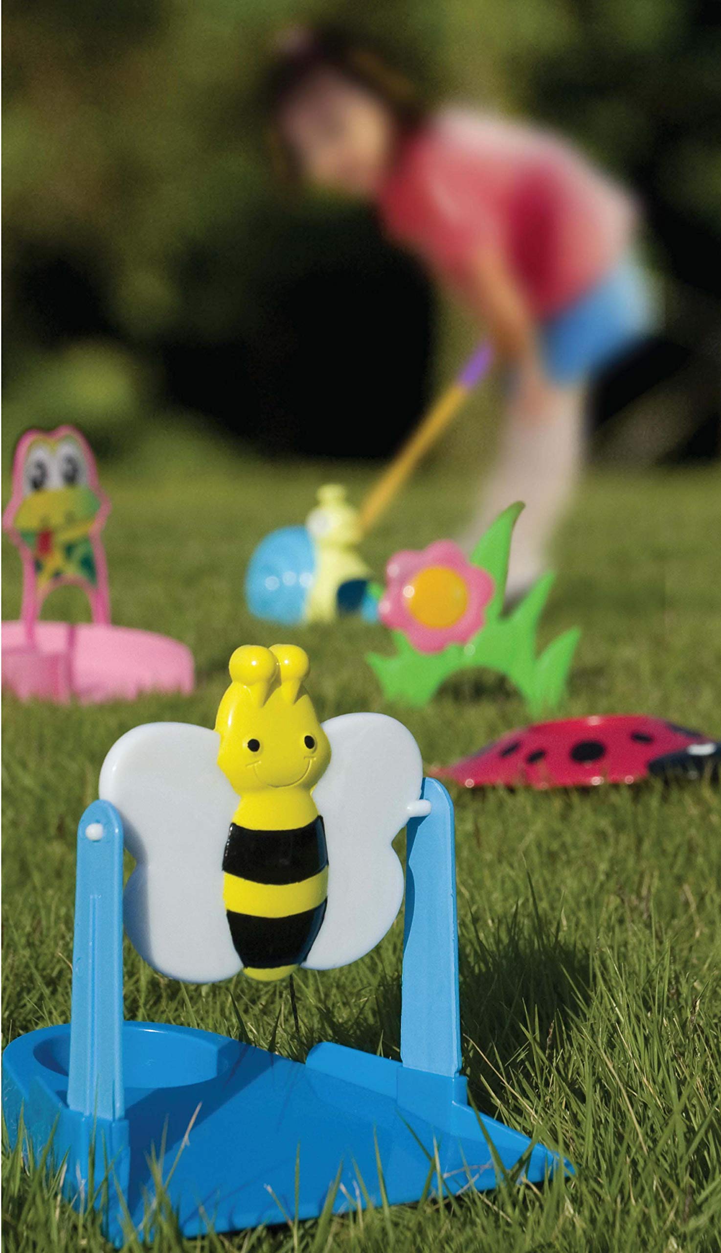 Party Hurray Children Golf Set, w/Golf Clubs, Practice Holes, Floral/Animal Obstacles, Golf Balls