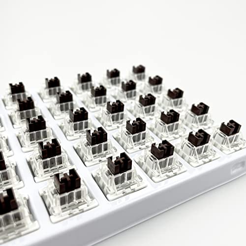 DRAOZA OUTEMU Brown Switch 3 Pin Switch Gateron and Cherry MX Equivalent DIY Replaceable Switch for Mechanical Gaming Keyboard (72pcs Brown)