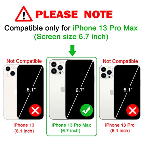 OWLSTAR Compatible with iPhone 13 Pro Max Case, Cute Neon Clear Soft Phone Case for Women and Girls, Flexible Slim TPU Shockproof Transparent Bumper Protective Cover (Hot Pink)