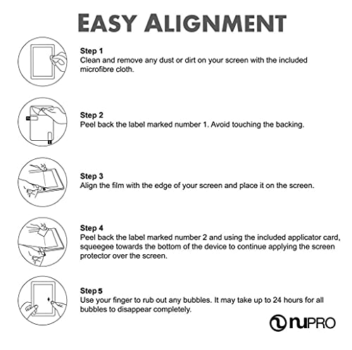NuPro Anti-Glare Screen Protector for Amazon Fire HD 10 and Fire HD 10 Plus tablet (2021 release), 2-pack