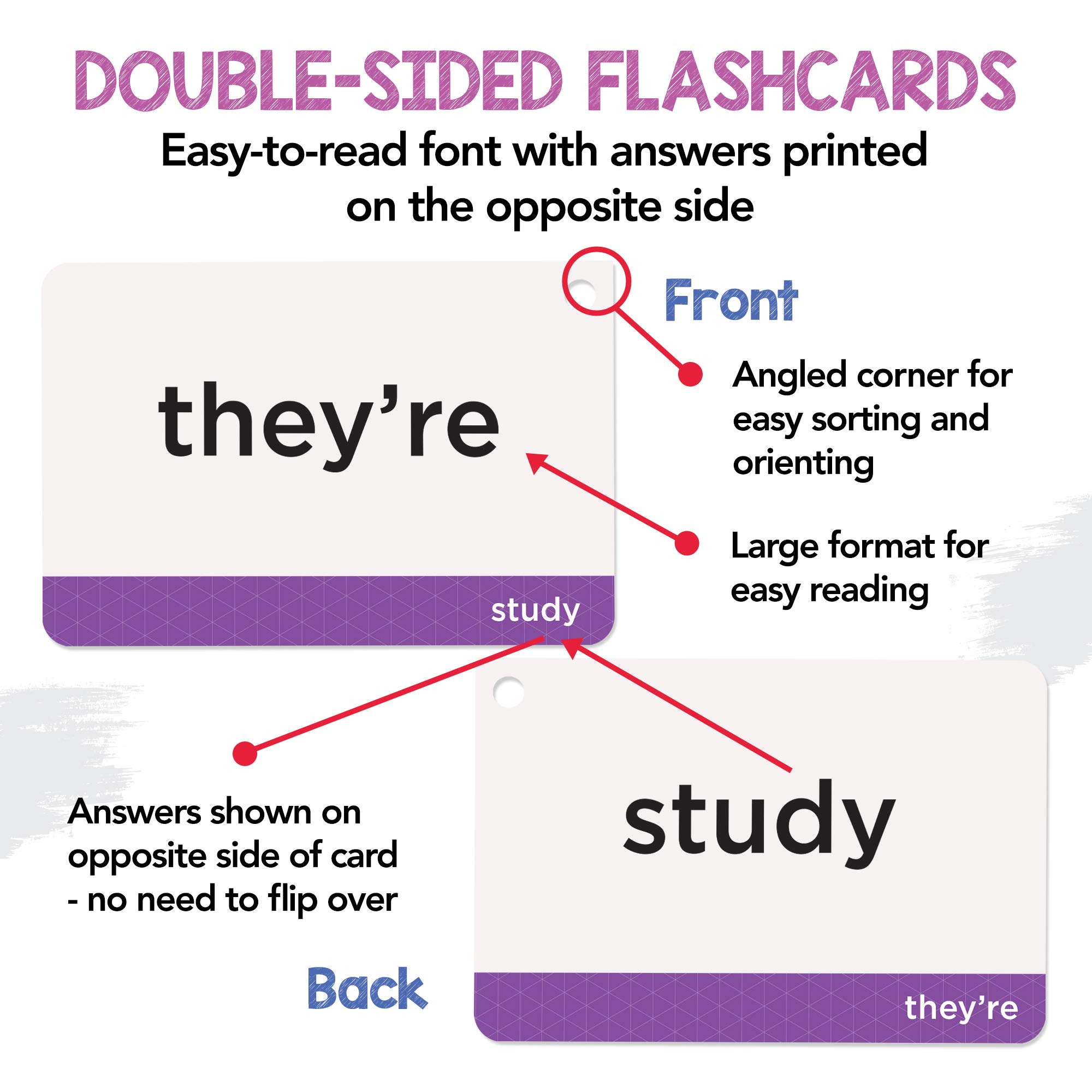 Star Right 600 Sight Word Flash Cards & Flashcard Games Set - 300 Hole Punched Flash Cards - 30 Fun Flashcard Games - 5 Binder Rings - for Ages 3 & Up - Pre-K, Kindergarten, 1st, 2nd, & 3rd Grade