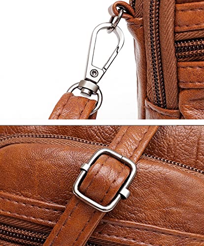 YFGBCX Small Crossbody Bag Cell Phone Purse Wallet with Multiple Compartments, Soft PU Leather Small Wallet Phone Bag Shoulder Bag