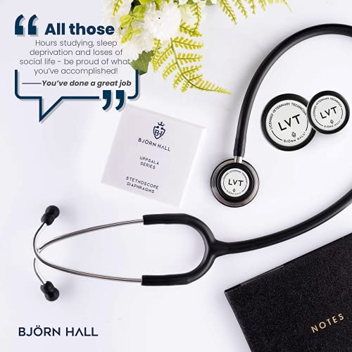 BJÖRN HALL Vet Tech Stethoscope Diaphragm | LVT Licensed Veterinary Technician | Fits Littmann Classic III & Cardiology IV Stethoscopes & Björn Hall | Vet Tech Supplies | Replacement Diaphragm | LVT