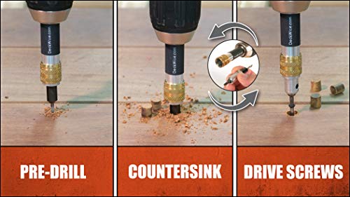 DeckWise Drill & Drive Tool for Pre-Drilling, Countersinking & Driving Decking (Hardwood, Composite, PVC, Pressure Treated)
