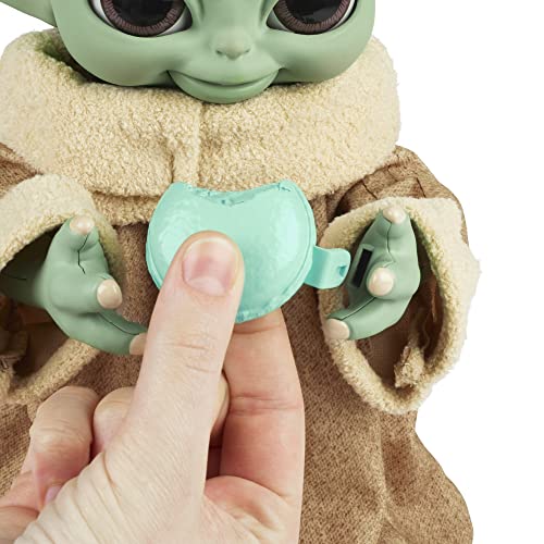 STAR WARS The Mandalorian Galactic Snackin' Grogu Animatronic Toy with Over 40 Sound and Motion Combinations, Interactive Toys