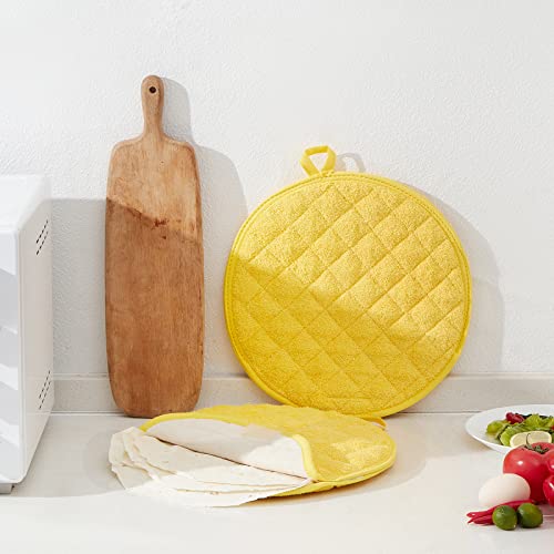 Lifaith ortilla Warmer,Tortilla Server,Pancake Keeper,Size 12β High Density Fabric Keep Warm,Bag to Keep Food Warm (Yellow) β¦