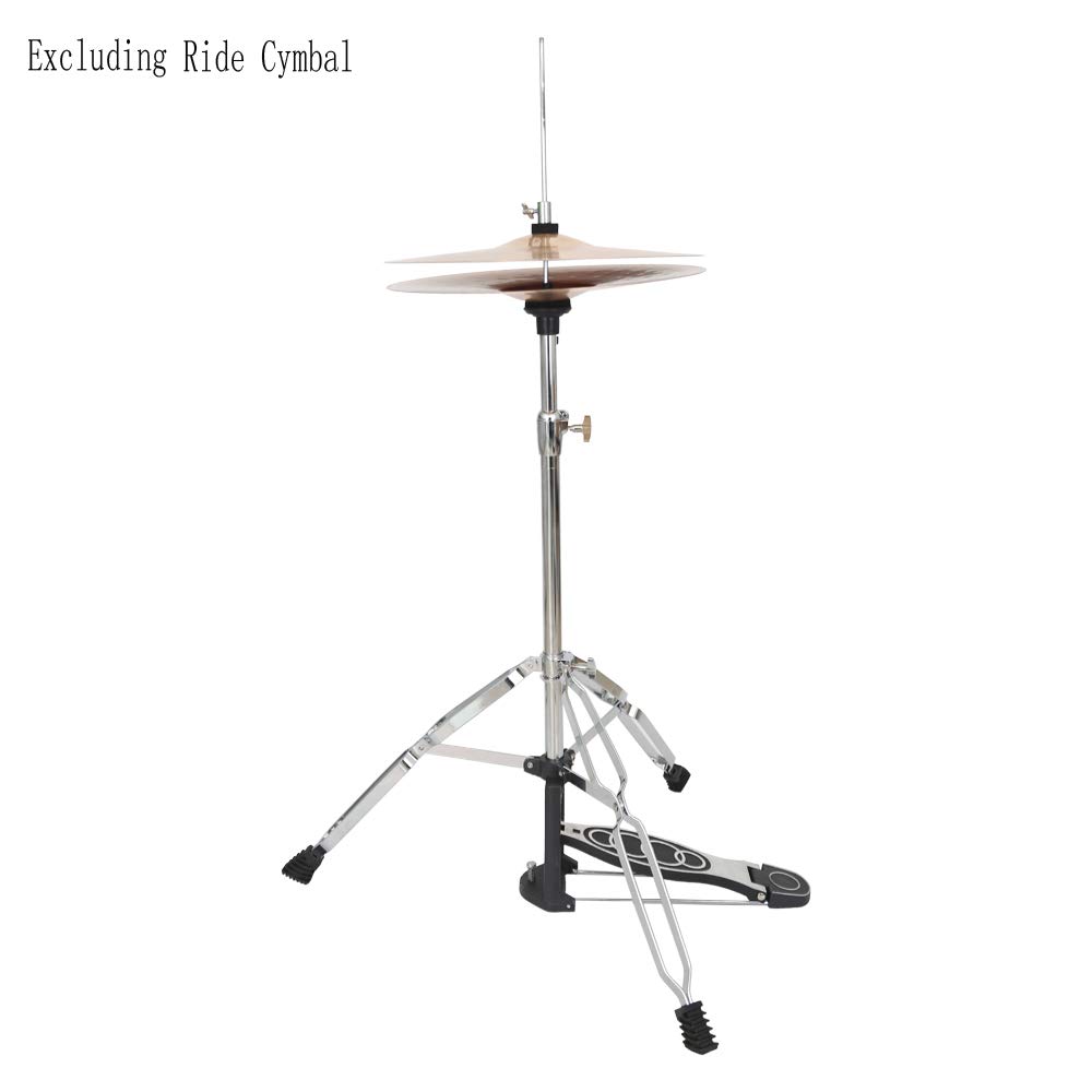 Professional Foldable Hi-Hat Stand,Control Style Drum Hi-Hat Cymbal Stand with Pedal (Cymbals not included)