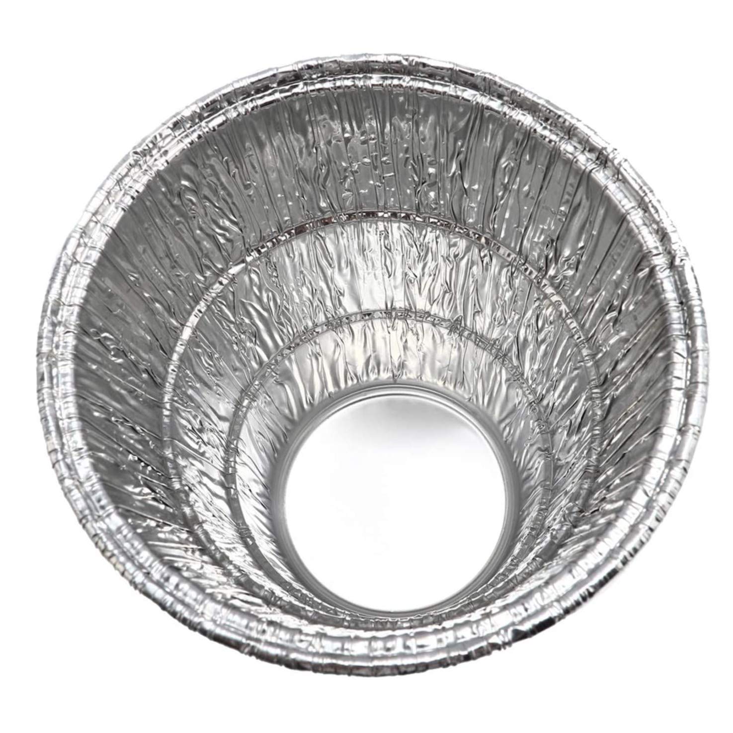 U/B Grease Bucket Liners, Aluminum Disposable Replacement Part for Traeger Green Mountain Oklahoma Joe's Wood Smoker Pellet Grill Drip Tray, 24-Pack Silver