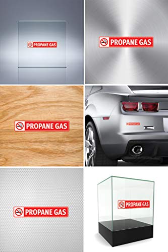 Decoration Vinyl Stickers Propane Gas No Smoking Decoration Vinyl 5 X 0.97 in.