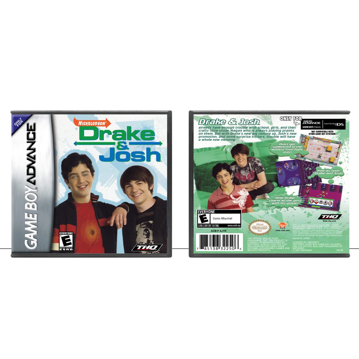 Drake & Josh | (GBA) Game Boy Advance - Game Case Only - No Game