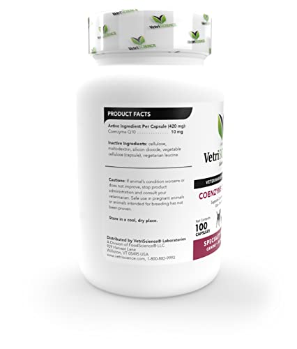 VetriScience Laboratories - Coenzyme Q10 10mg, 100 Capsules (0900322.100)