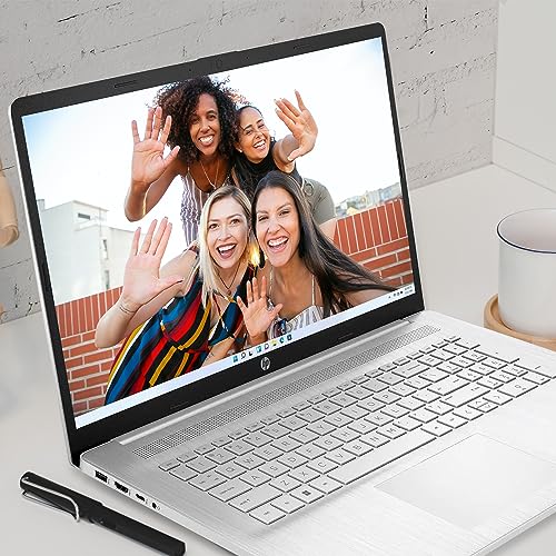HP 17.3'' FHD (1920 x 1080) Business Laptop, Intel Core i5-1235U, 16GB RAM, 1TB PCIe SSD, Intel Iris Xe Graphics, Backlit Keyboard, HD Camera, Bluetooth, Win 11 Pro, Silver, (renewed)