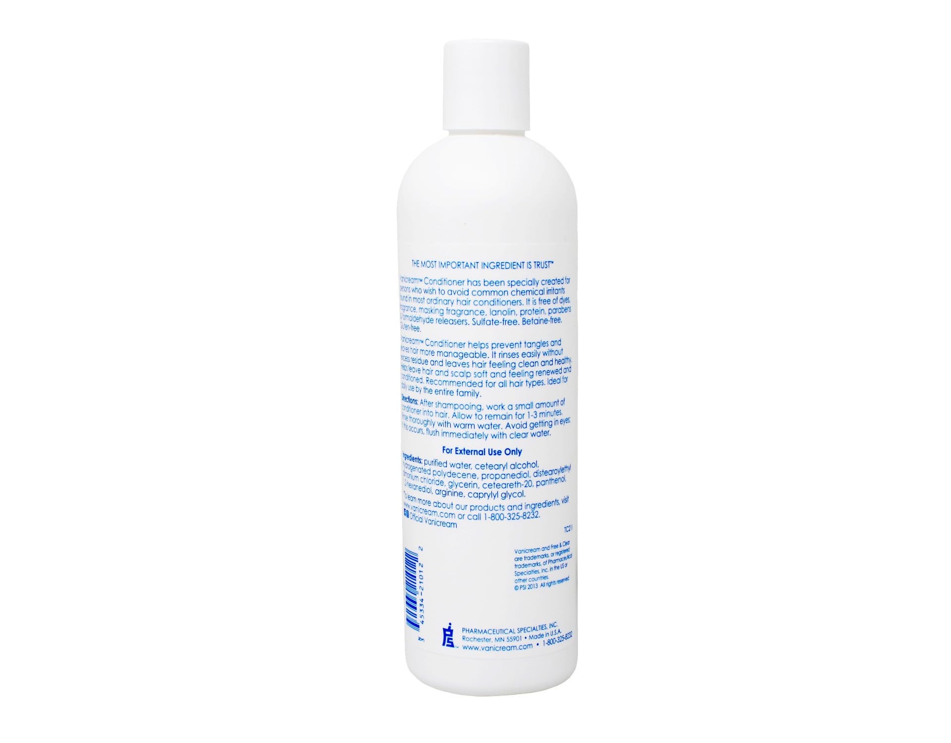 Vanicream Hair Conditioner for Sensitive Skin - 12 Oz Hair Product