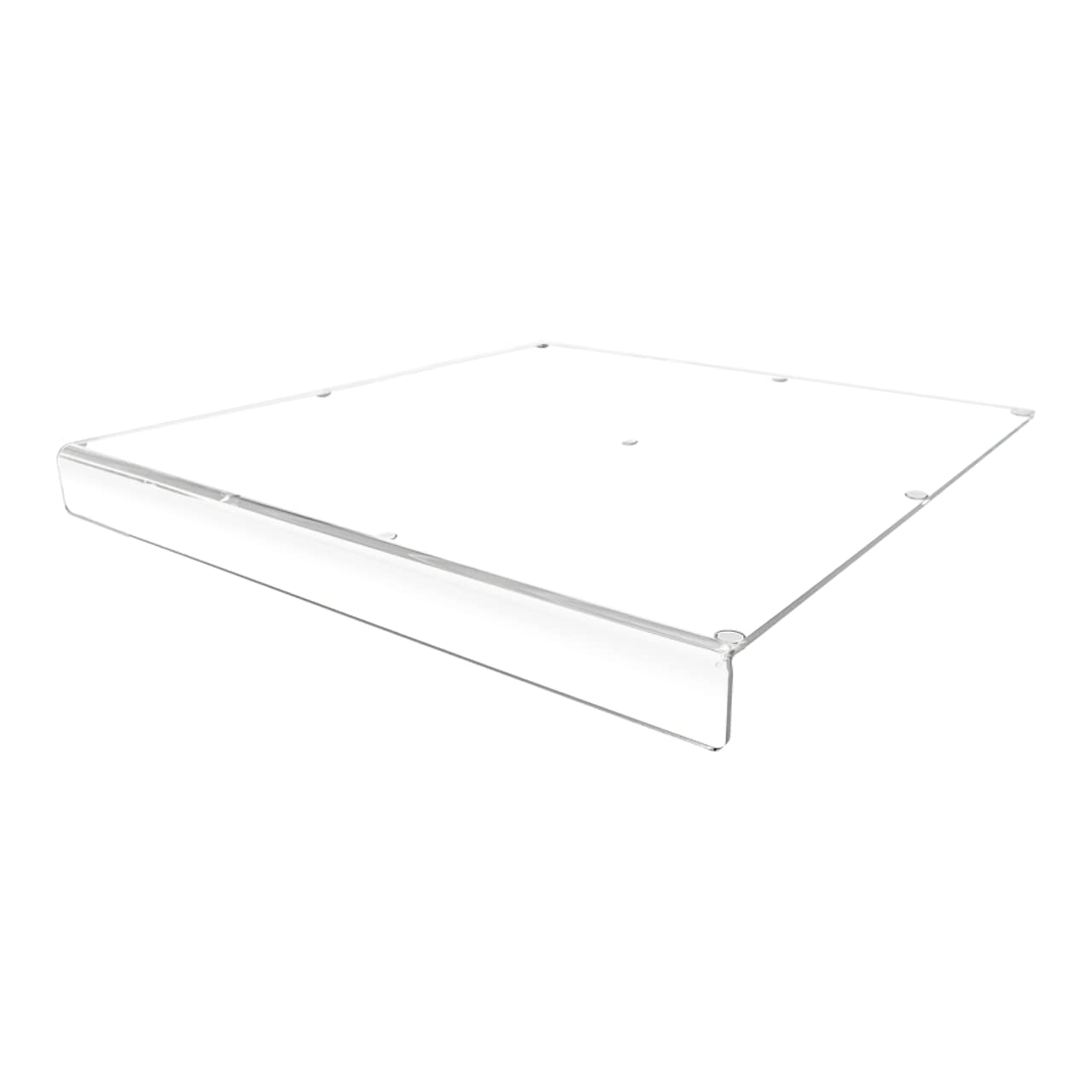 Clear Acrylic Cutting Board 16" x 15" Countertop Charcuterie Chopping Block with Lip and Several Rubber Bumpers by Marketing Holders