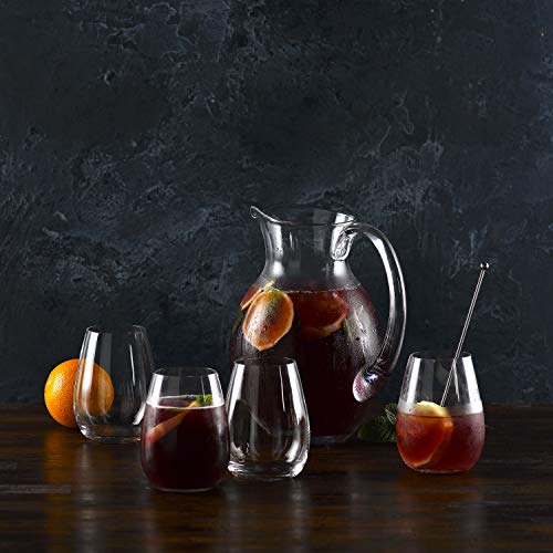 Marquis By Waterford Moments Stemless Wine Glass Set of 4, 4 Count (Pack of 1), Clear